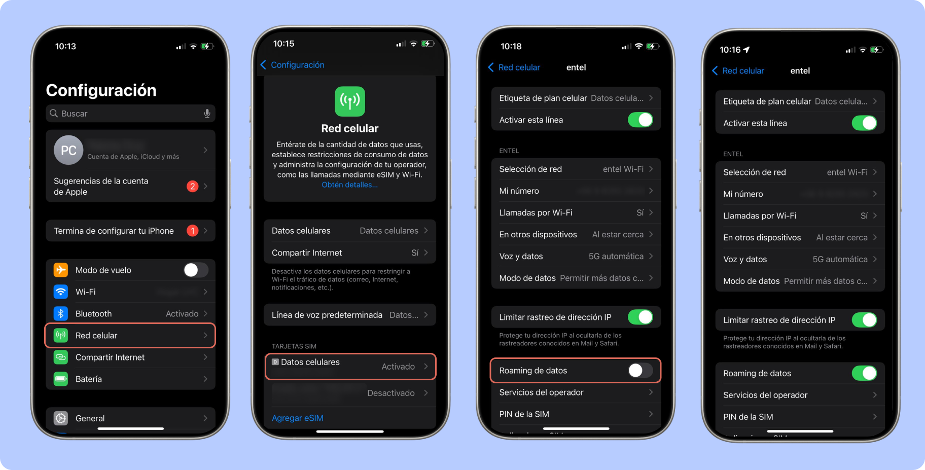 Cómo activar el roaming en tu iPhone en 3 pasos